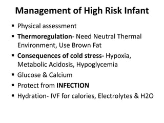 Final Highrisk Newborn -neonatology pedia | PPT