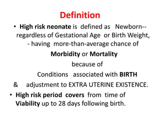Final Highrisk Newborn -neonatology pedia | PPT