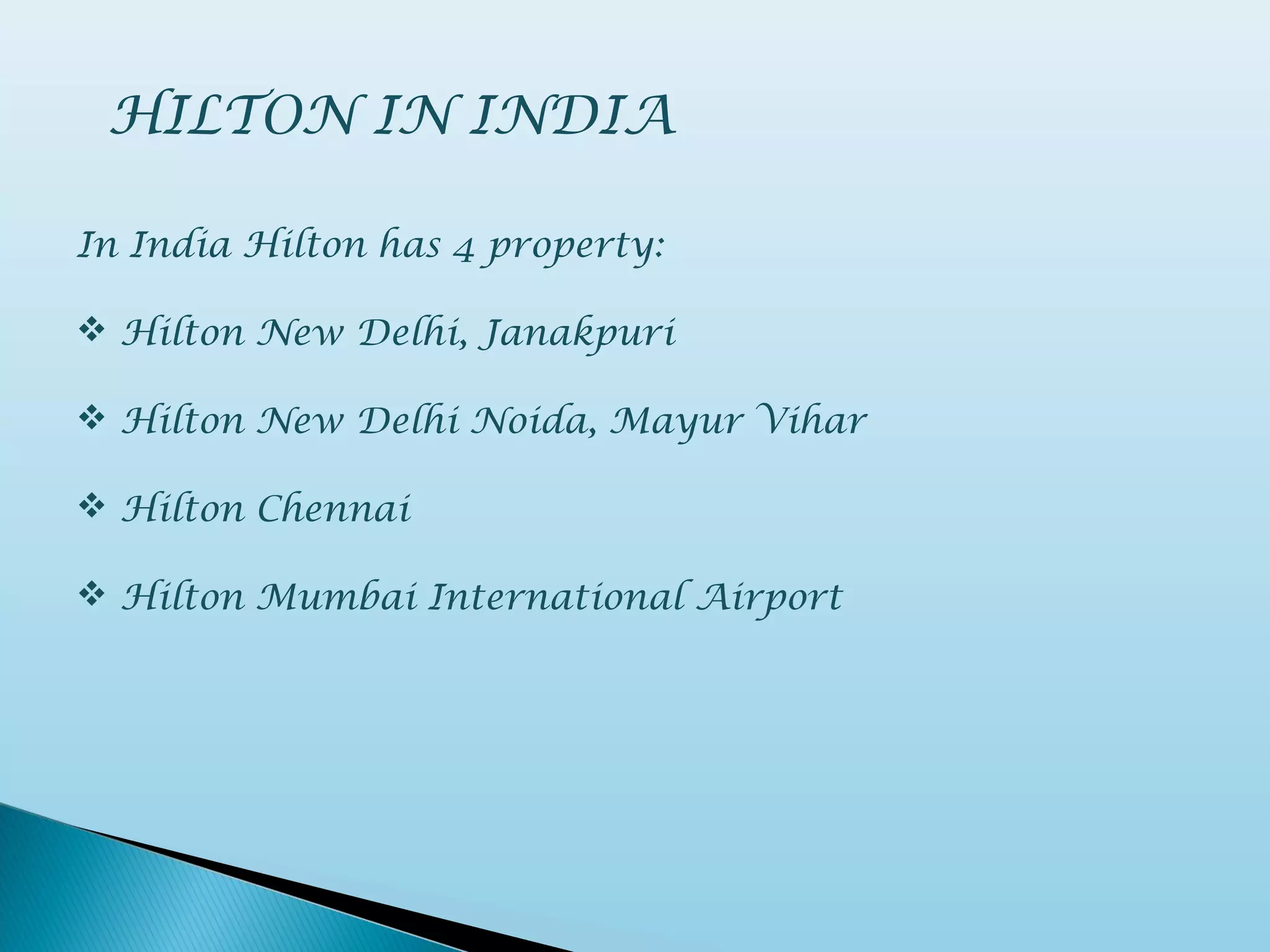 Hilton Hotels | PPT