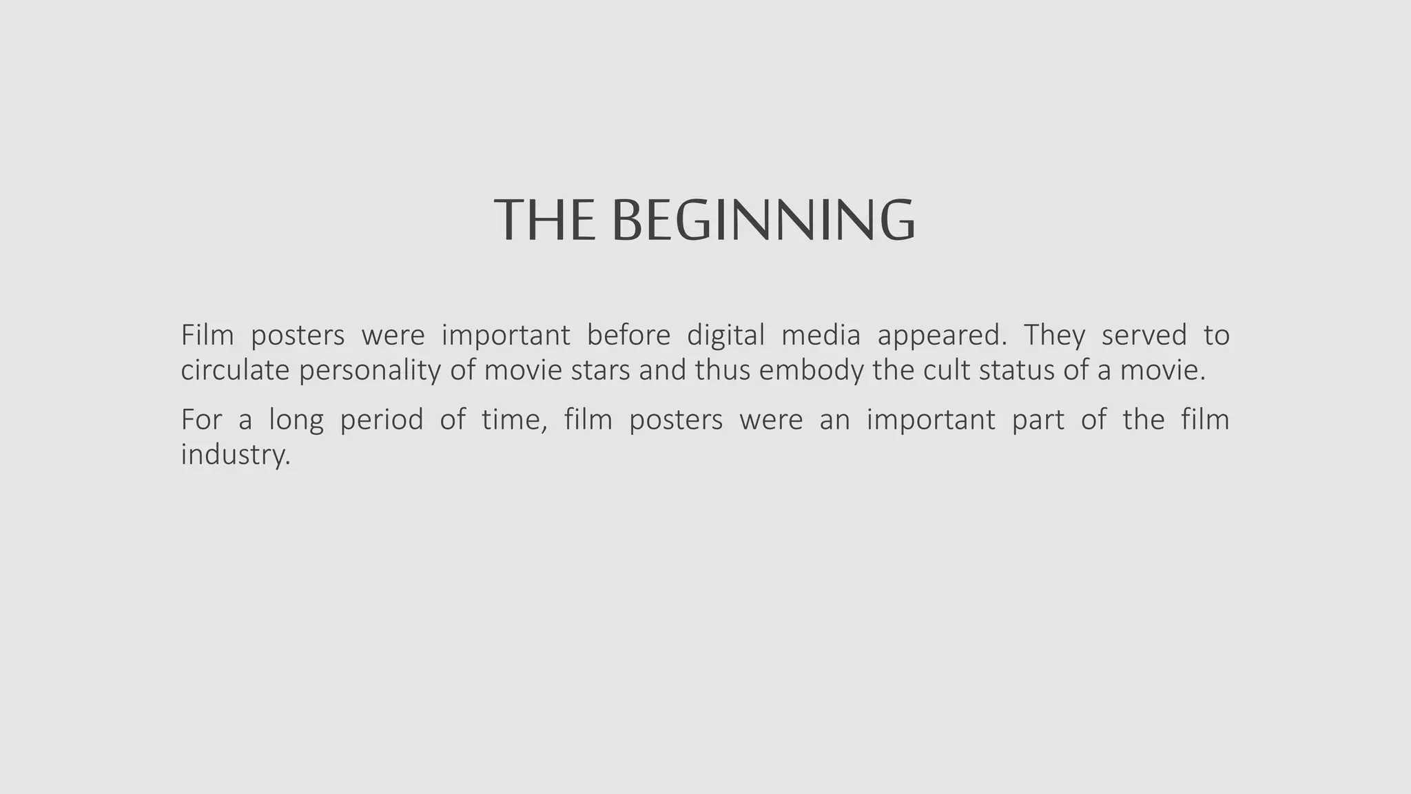 History of Film Posters | PPTX