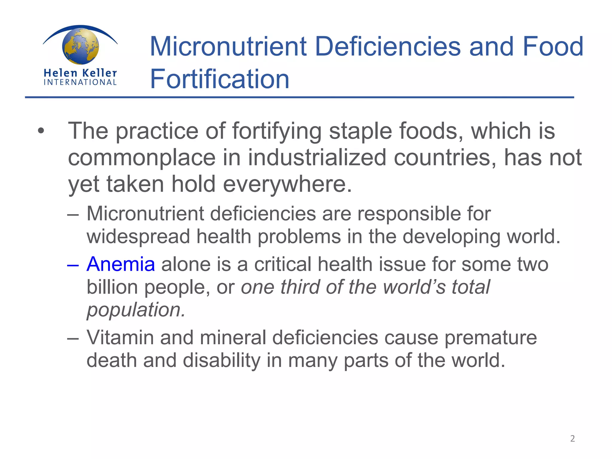 Helen Keller International: Improving Nutrition Through Food ...