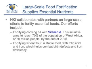 Helen Keller International: Improving Nutrition Through Food ...