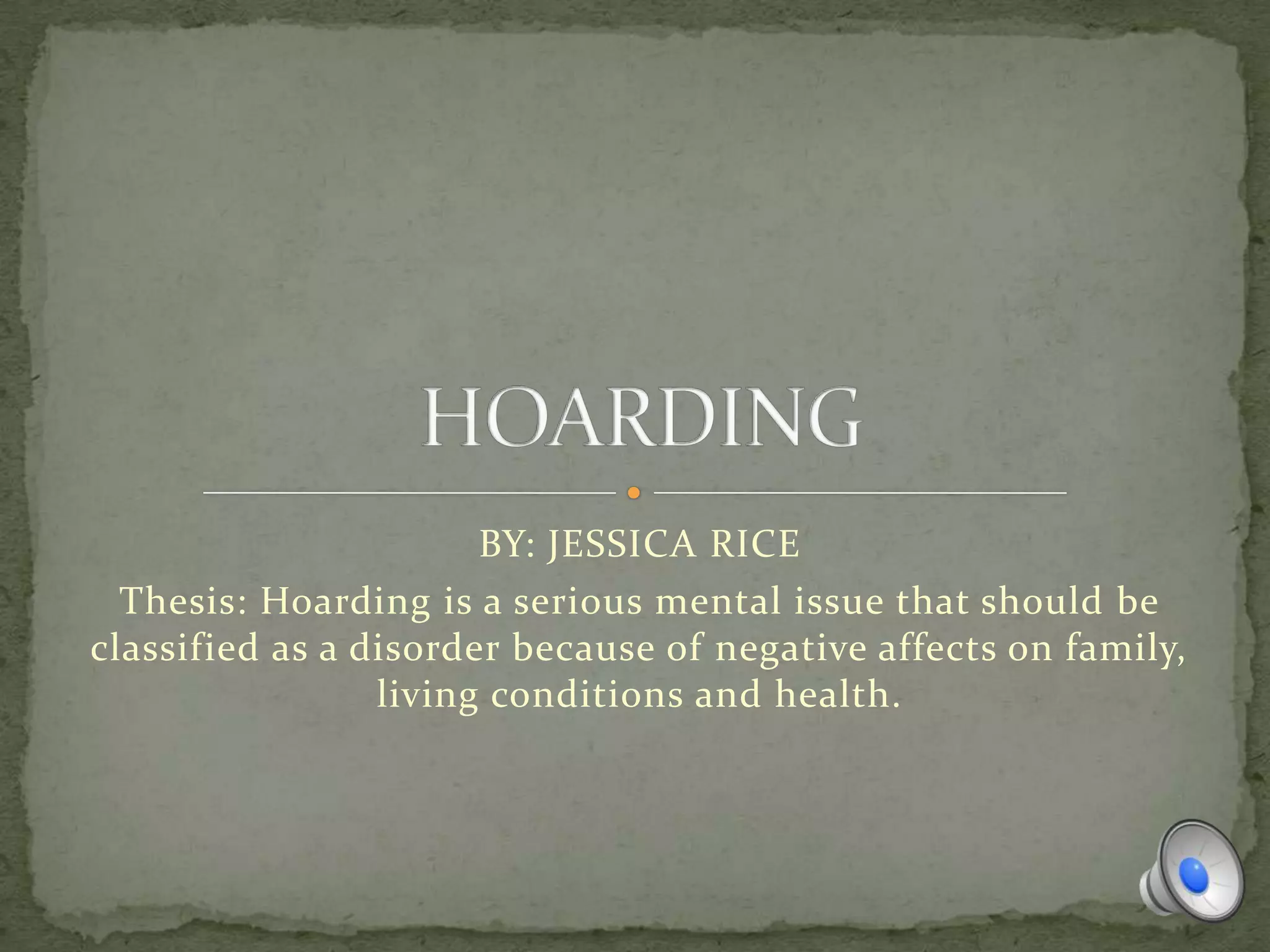 Final hoarding presentation | PPT