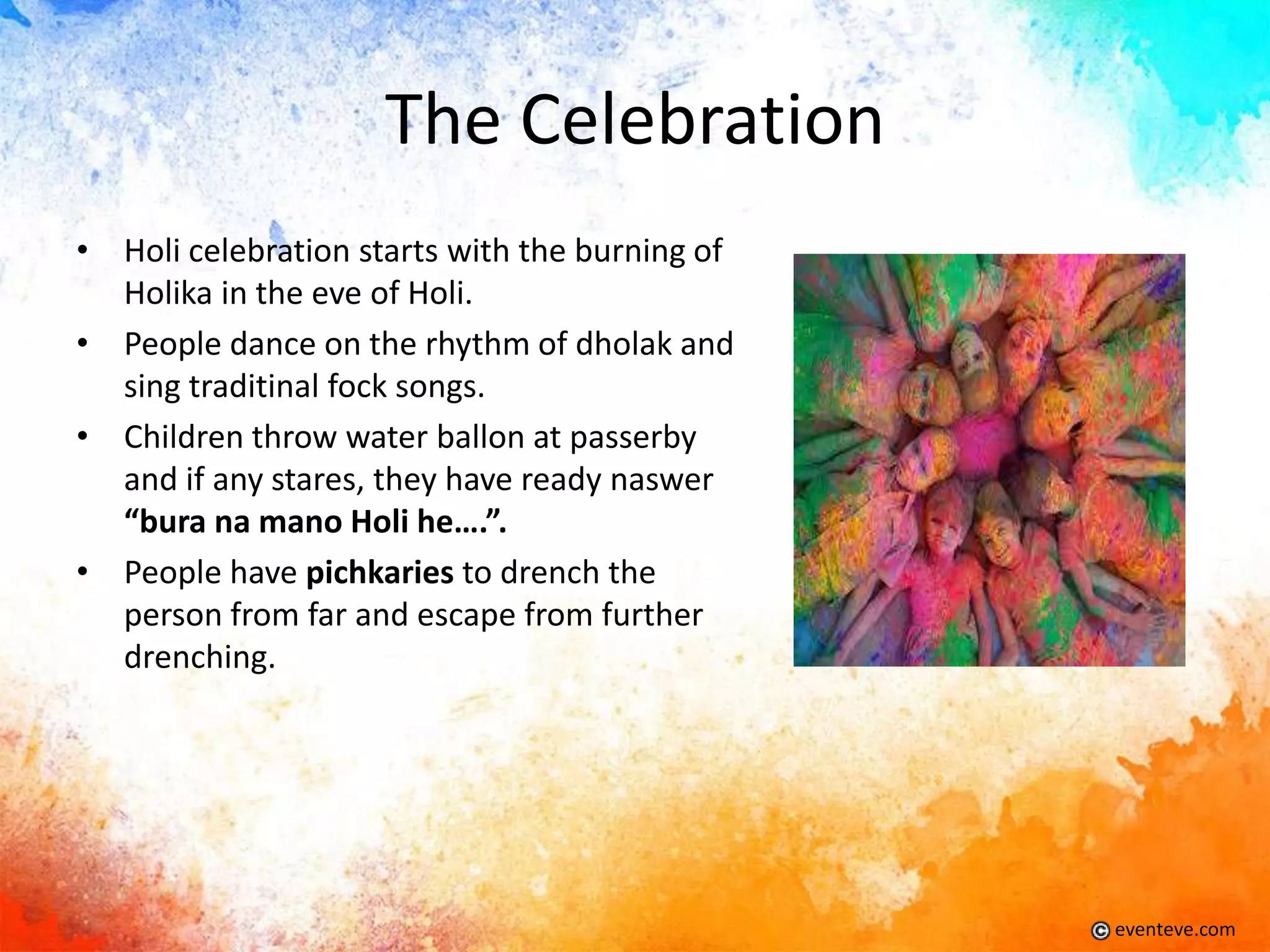 Holi - Festivals of colors | PPTX