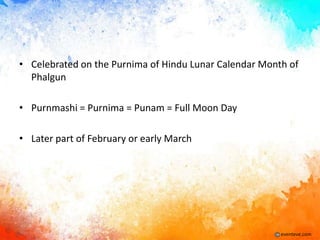Holi - Festivals of colors | PPTX