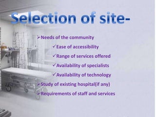 Final hospital planning and layout ppt | PPTX