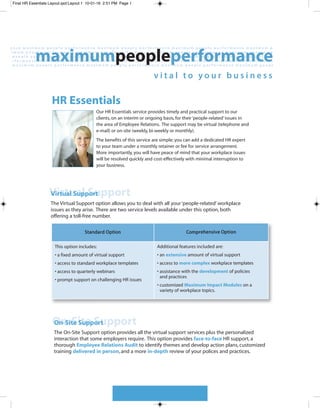 Hr Essentials brochure | PDF