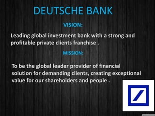Deutsche bank | PPTX