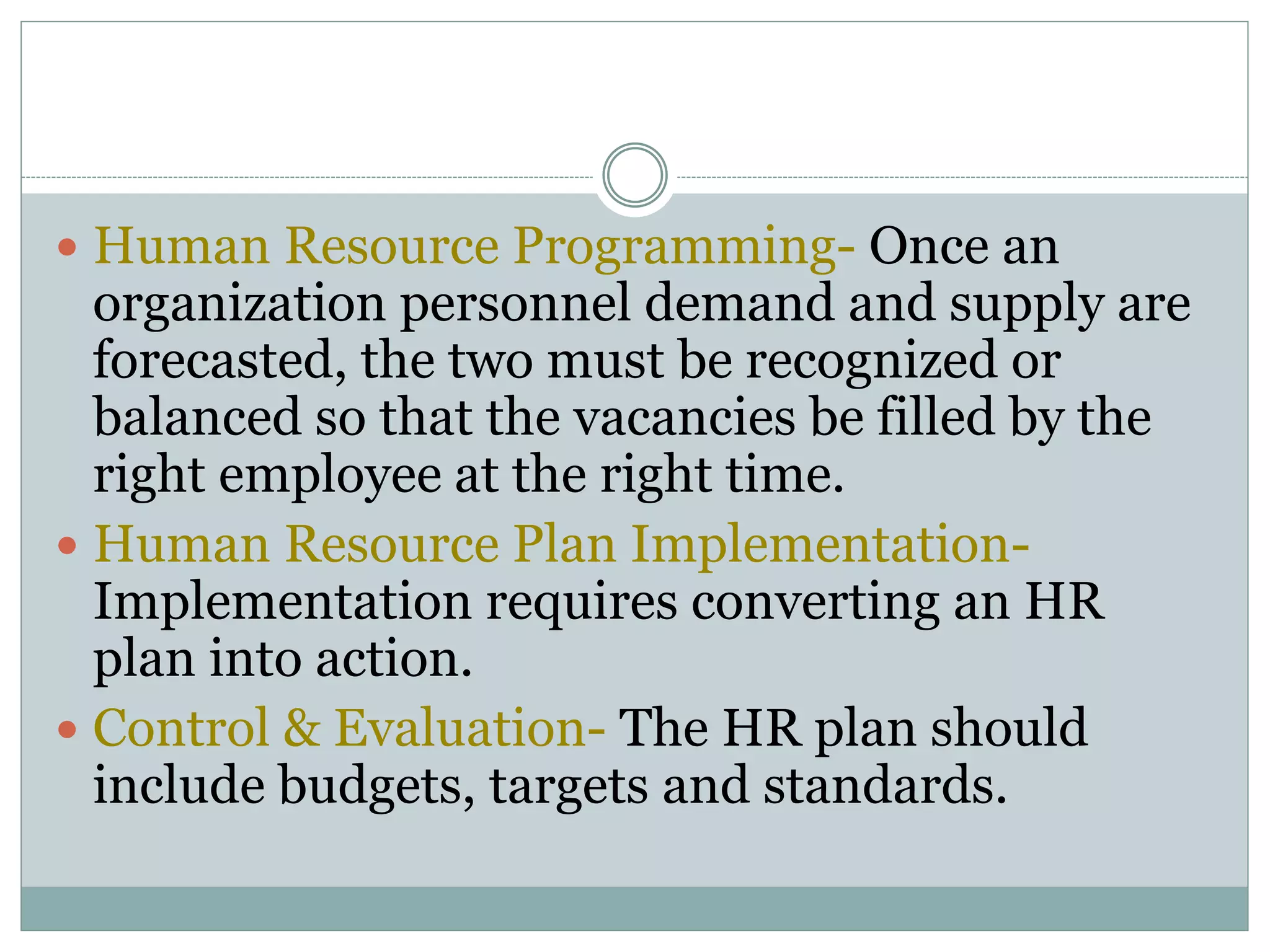 Humar Resource Planning | PPT
