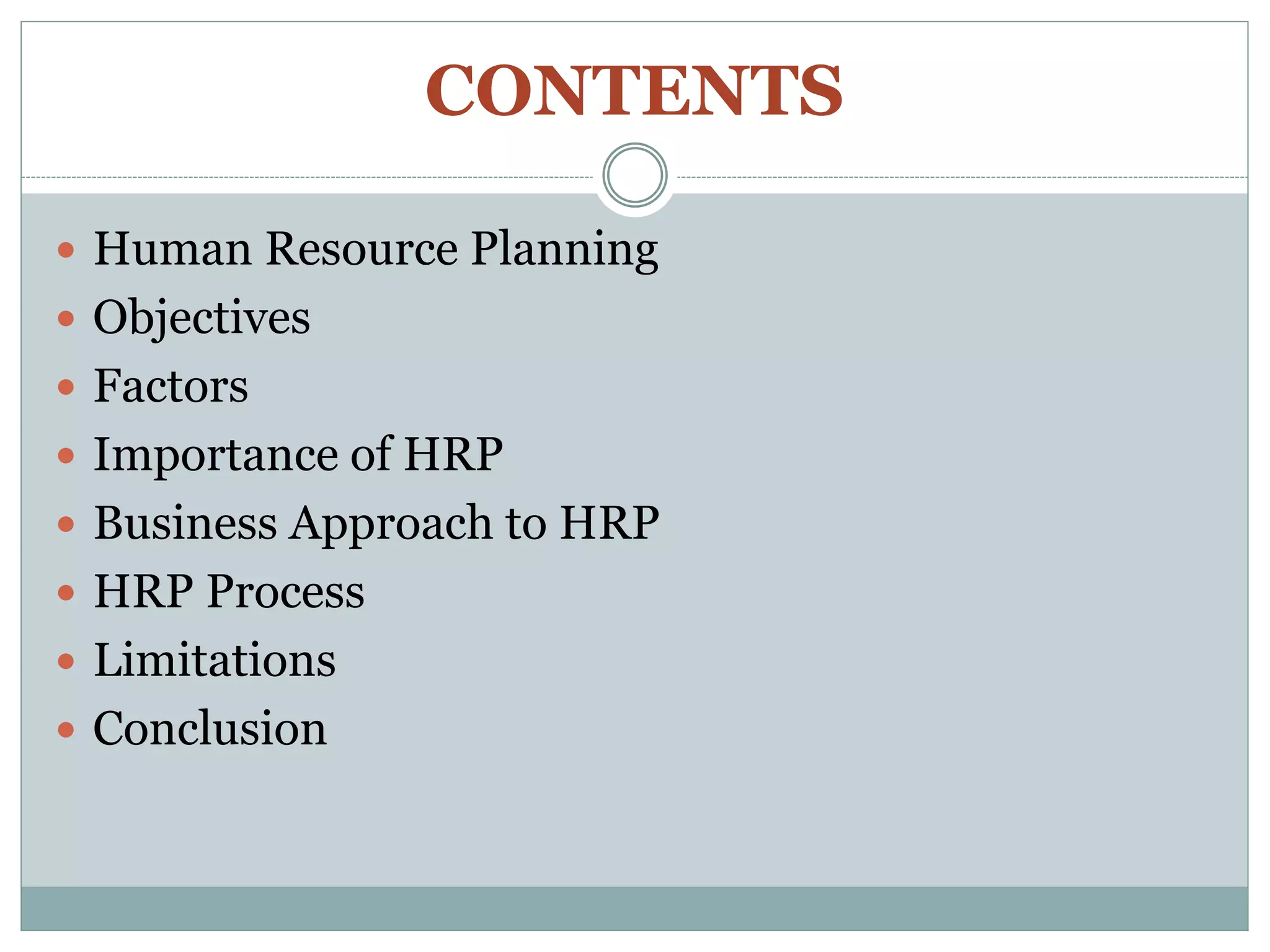 Humar Resource Planning | PPT