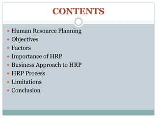 Humar Resource Planning | PPT