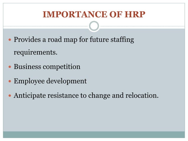 Humar Resource Planning | PPT