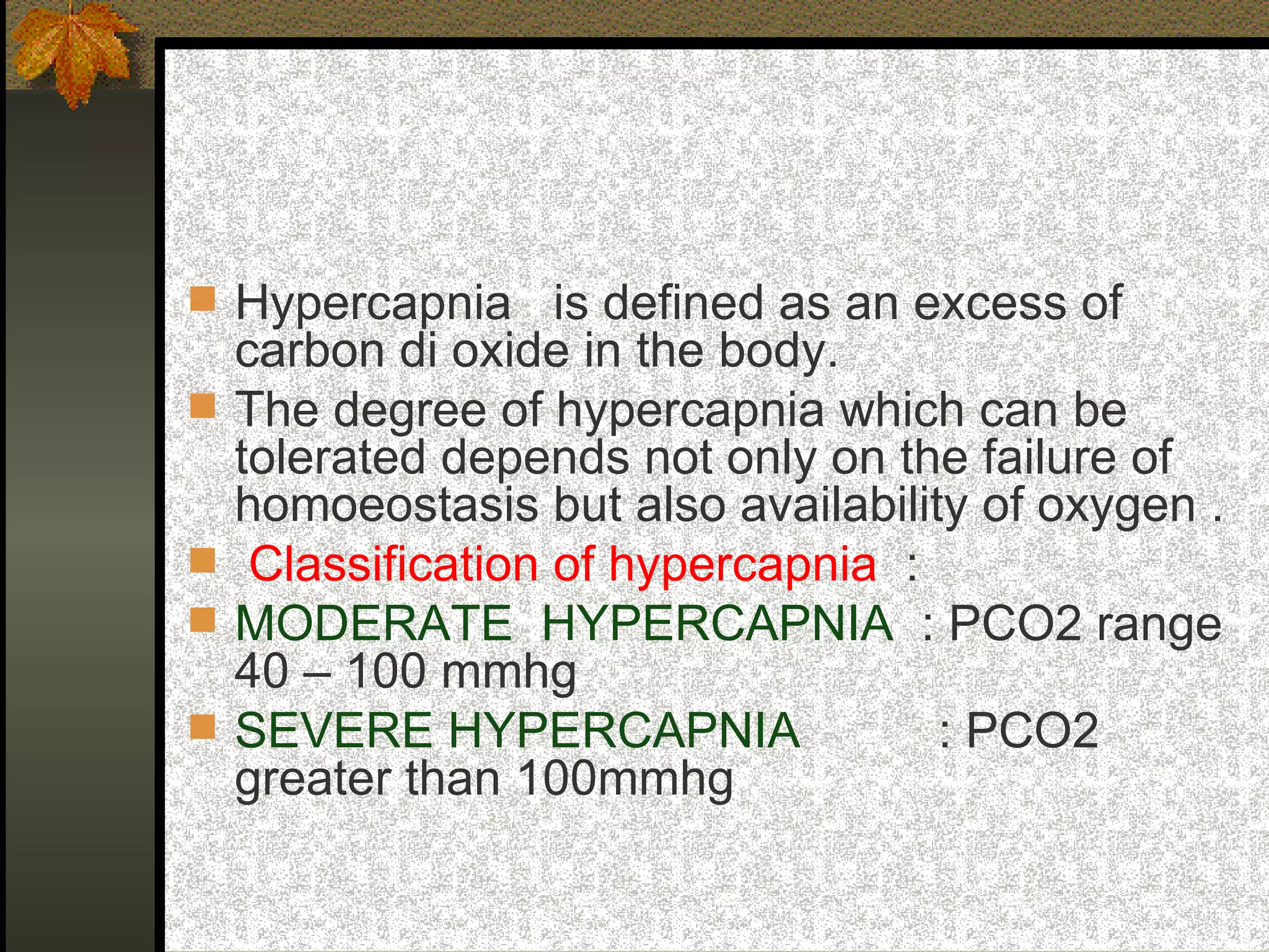 hypercarbia | PPT