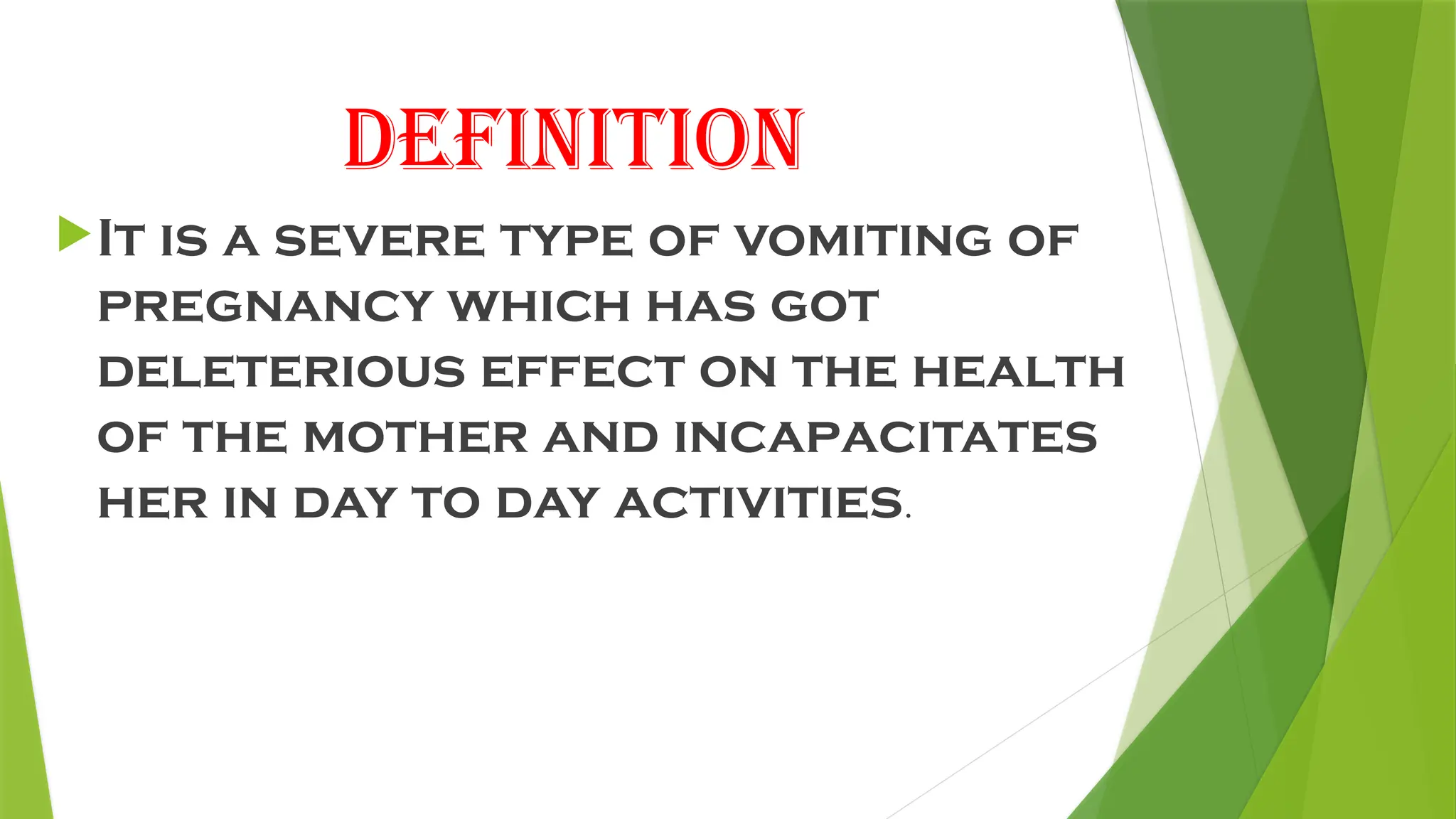 Final Hyperemesis gravidarum.pptx Excessive vomiting | PPT