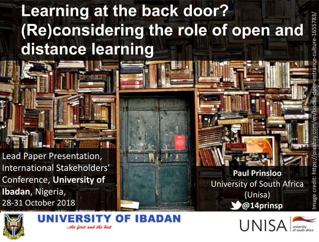 Learning at the back door? (Re)considering the role of open and distance learning | PPT