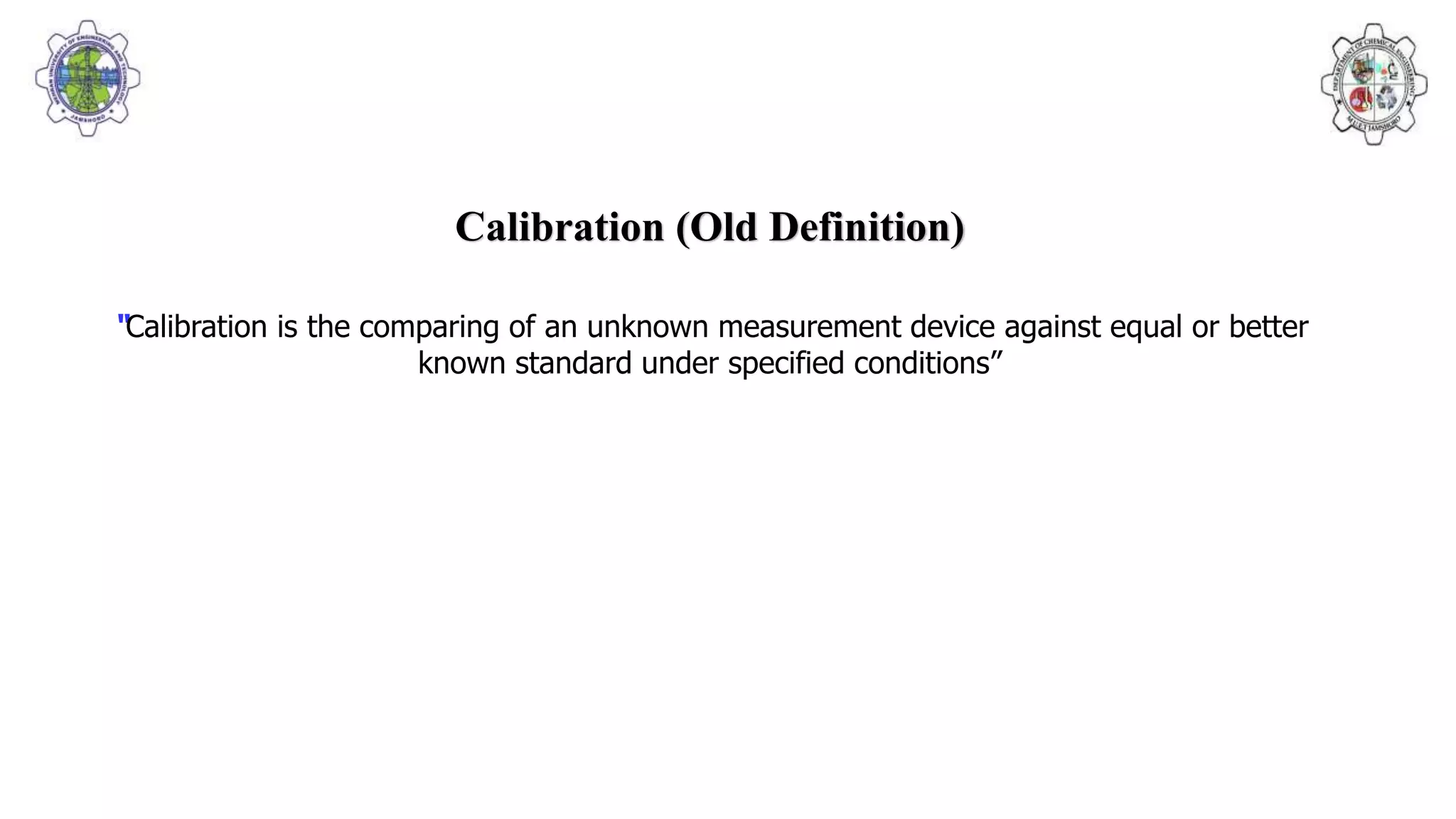 Selection and calibration of instruments | PPT