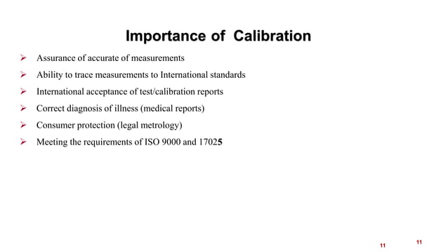 Selection And Calibration Of Instruments Ppt