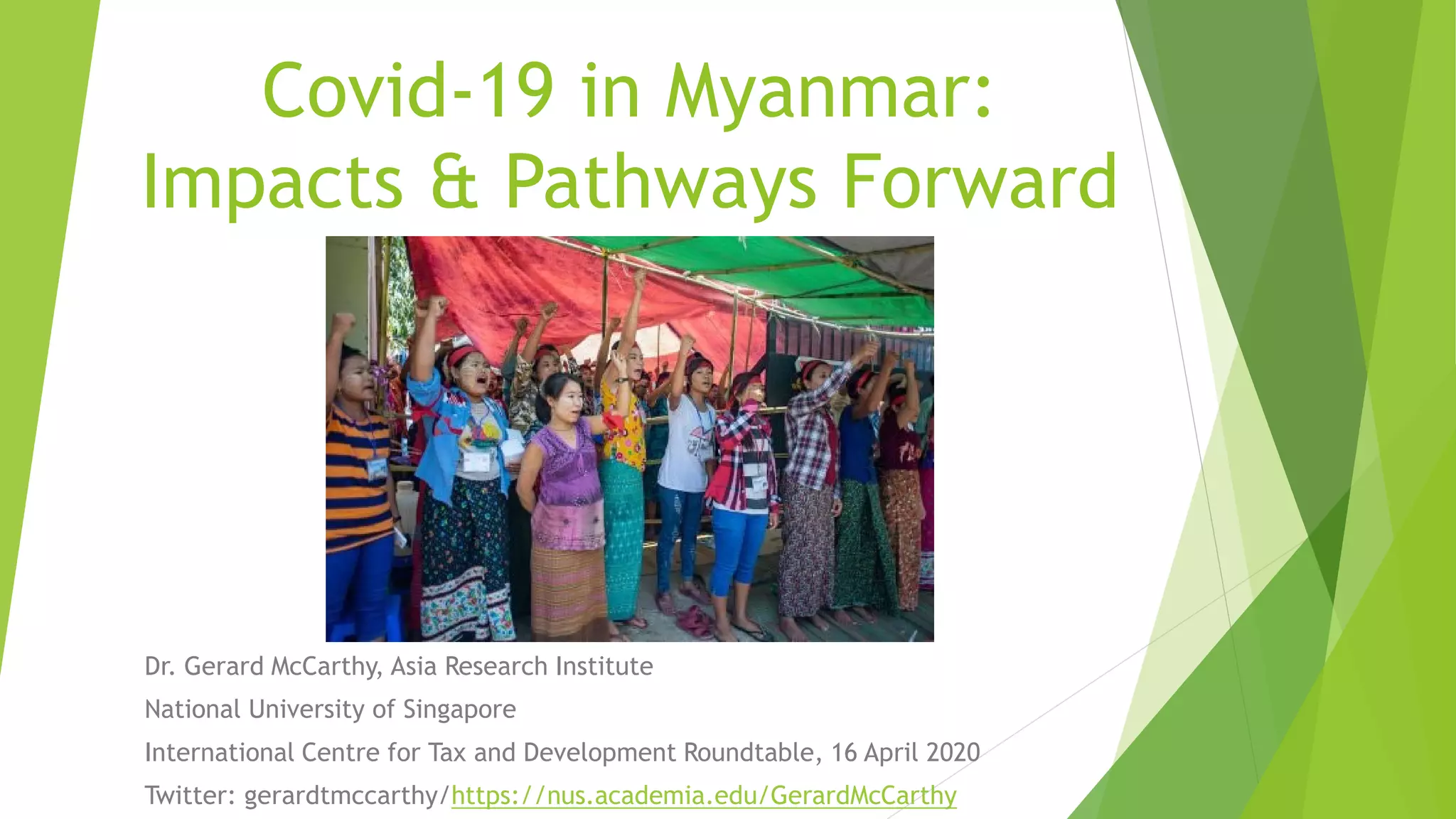 Covid-19 in Myanmar: Impacts & Pathways Forward | PPT