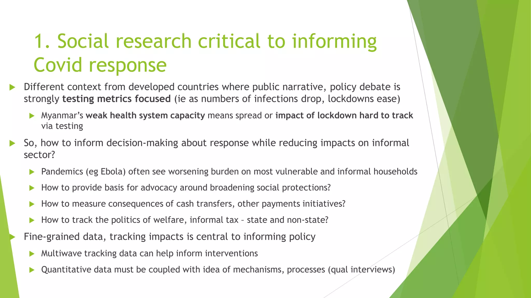 Covid-19 in Myanmar: Impacts & Pathways Forward | PPT