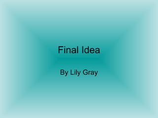 Final idea | PPT | Documentary | Genres