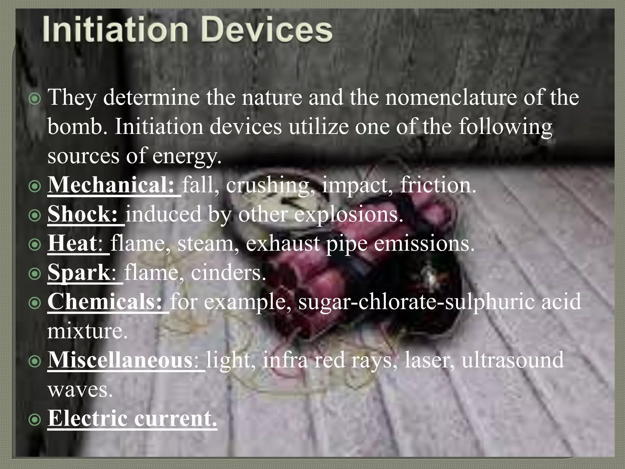 Improvised Explosive Devices(IED) | PPTX