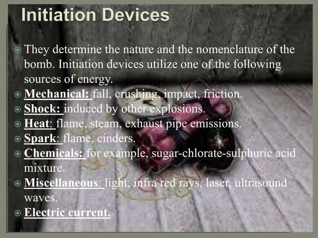 Improvised Explosive Devices(IED) | PPTX | First Aid | Injuries