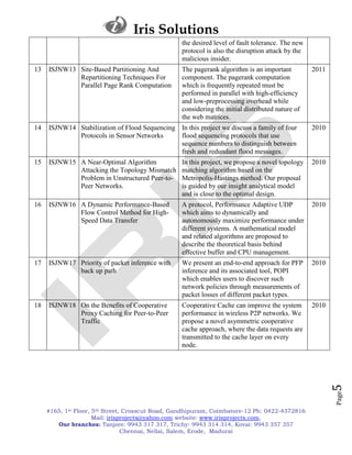 IEEE 2011 Software Project titles [ JAVA, J2EE, DOTNET] | PDF