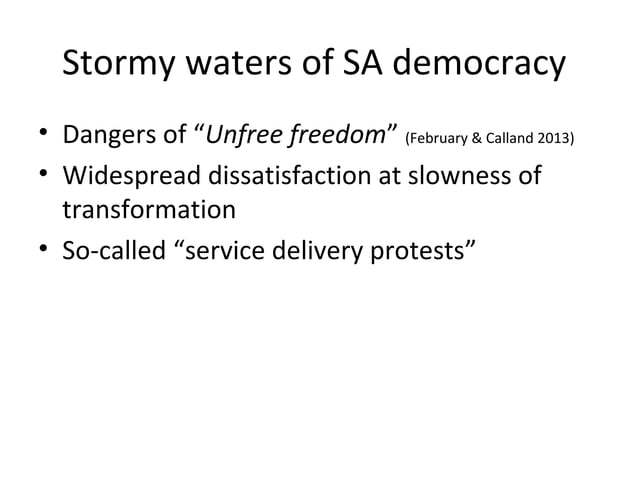 South Africa’s LIS Transformation Charter: Policies, Politics and ...