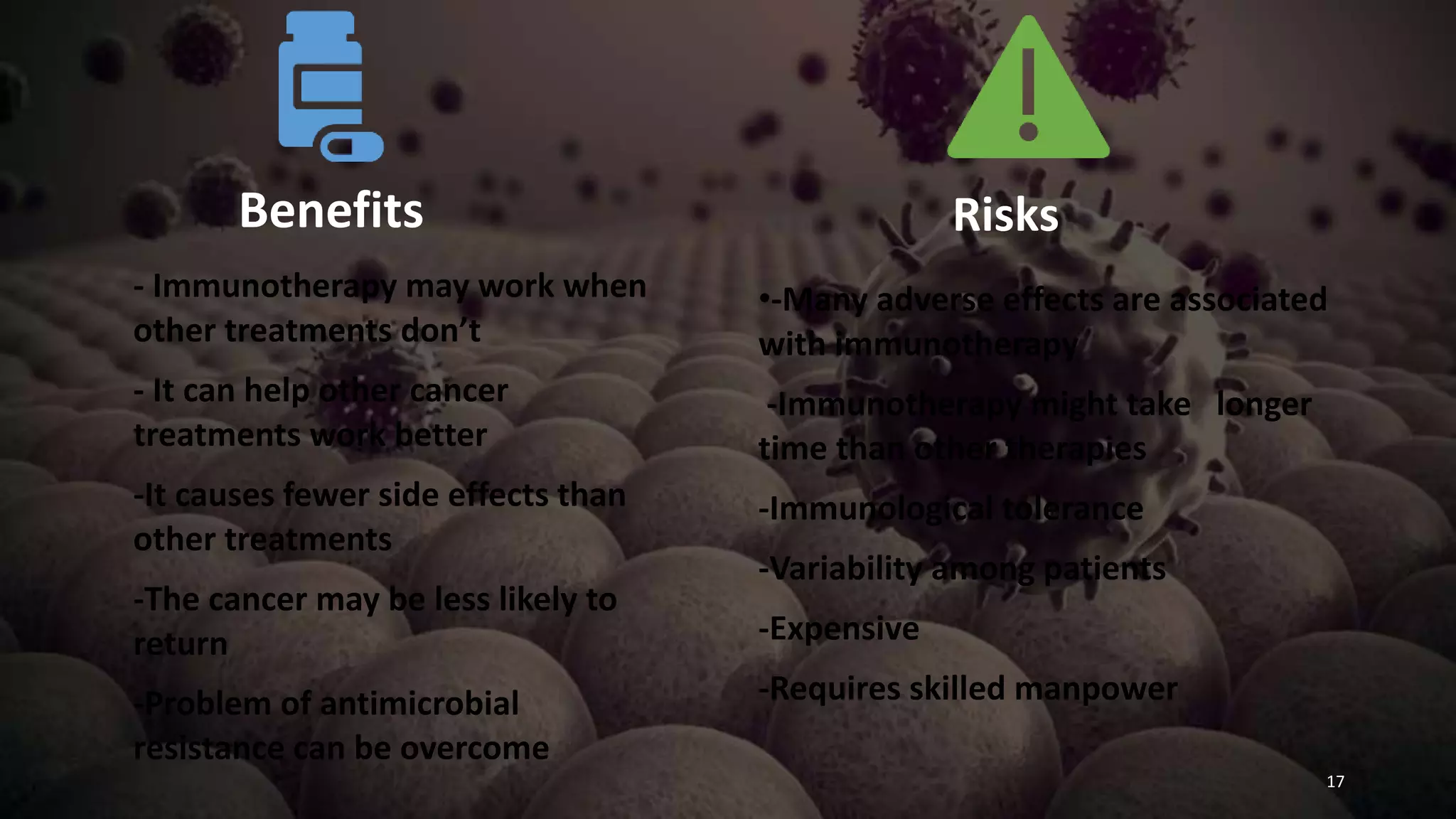 Immunotherapy as an innovation | PPTX