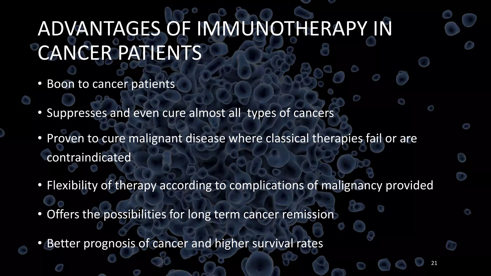 Immunotherapy as an innovation | PPTX