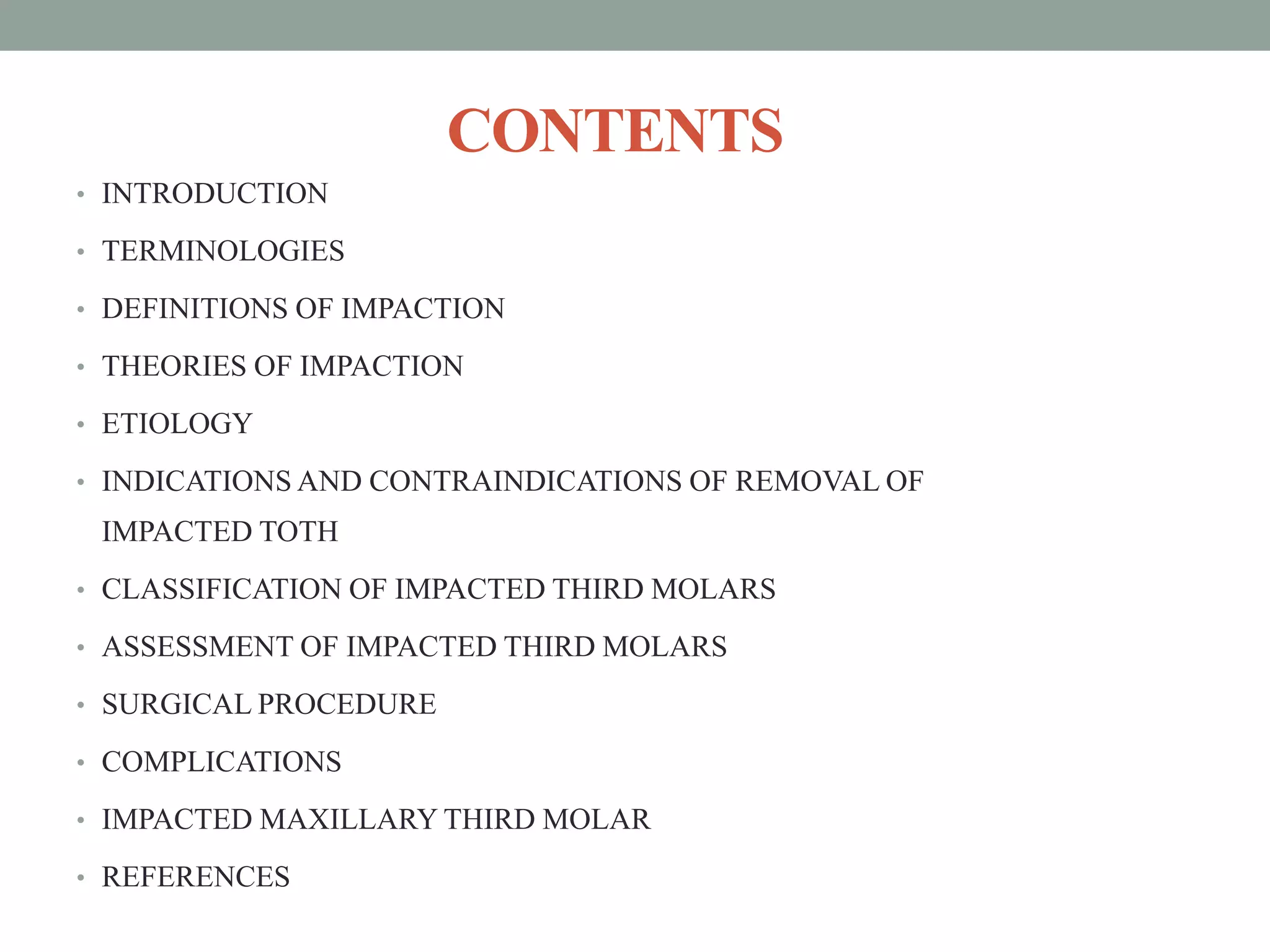 Impacted third molars | PPTX