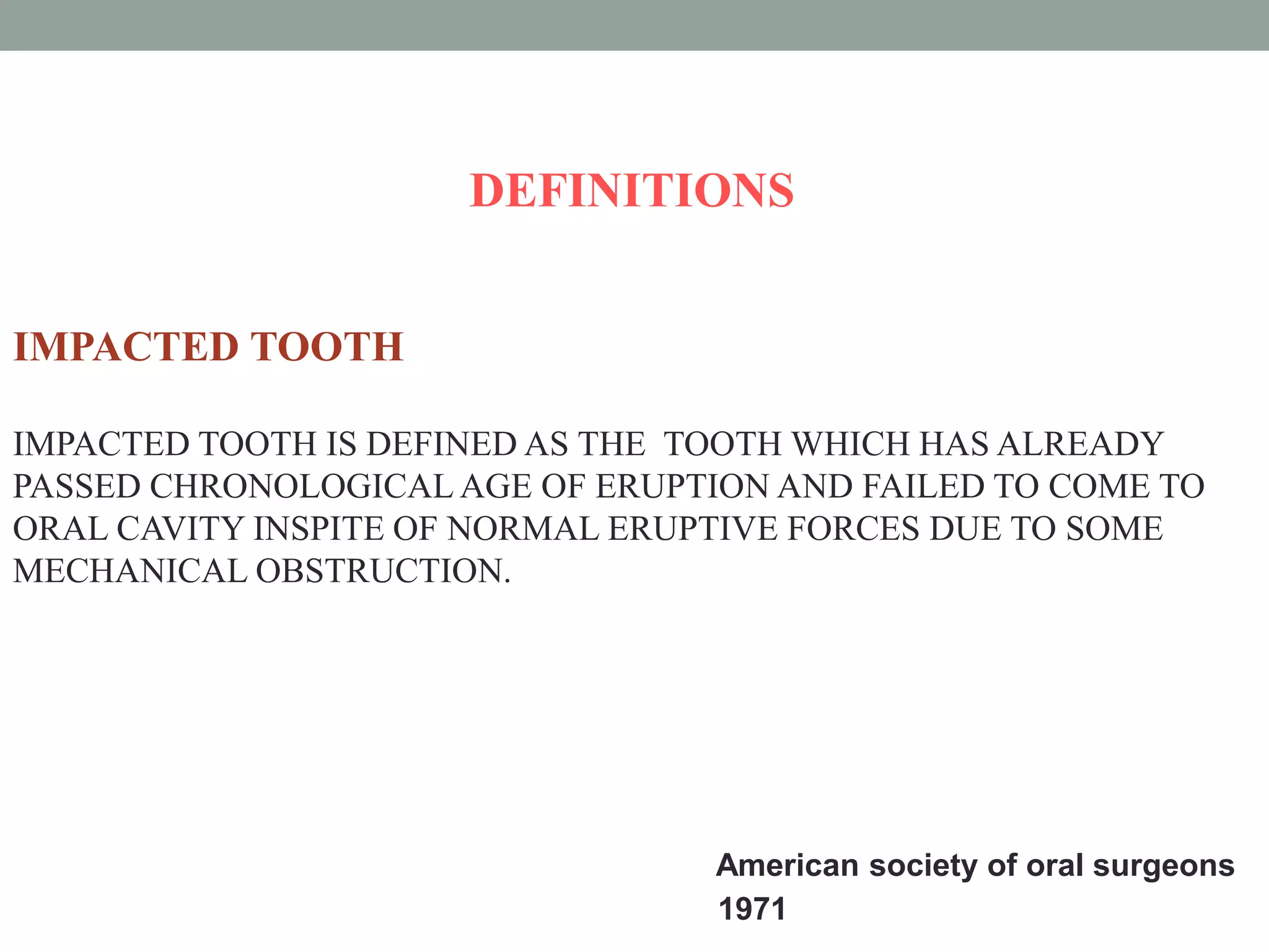 Impacted third molars | PPTX