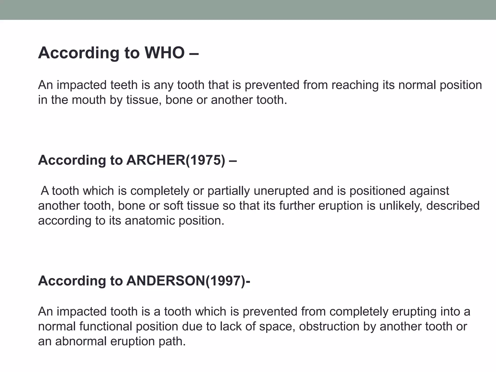 Impacted third molars | PPTX