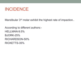 Impacted third molars | PPTX