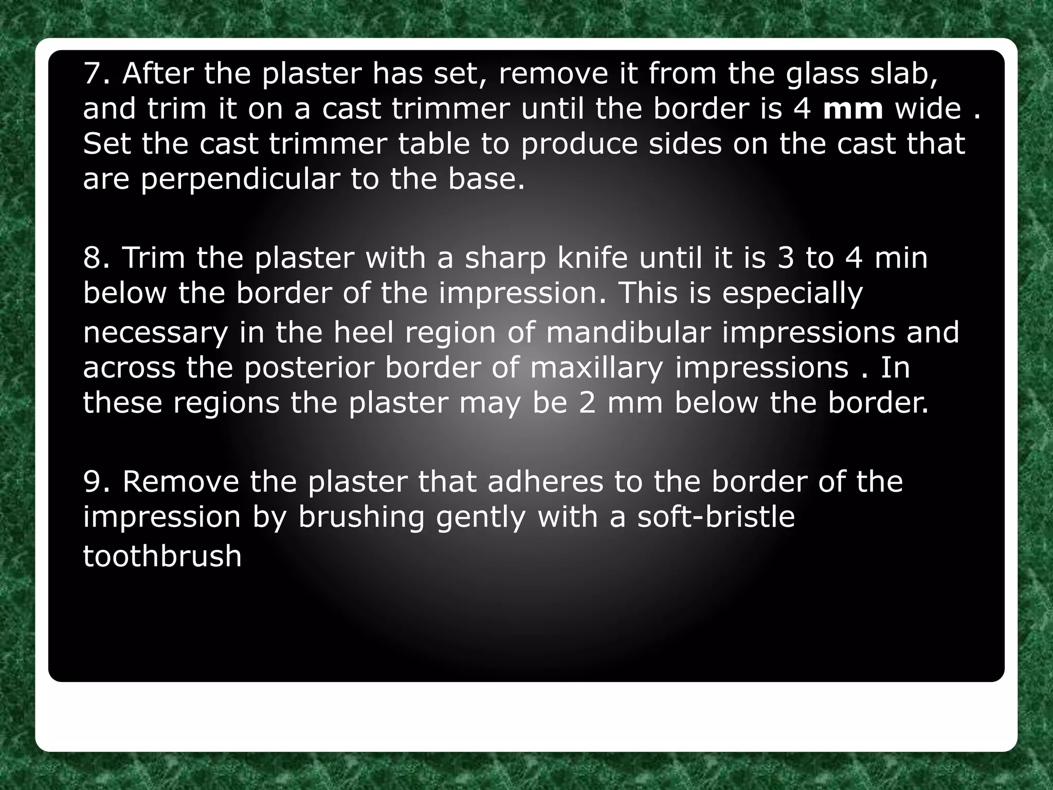 Final impression boxing and pouring | PPTX