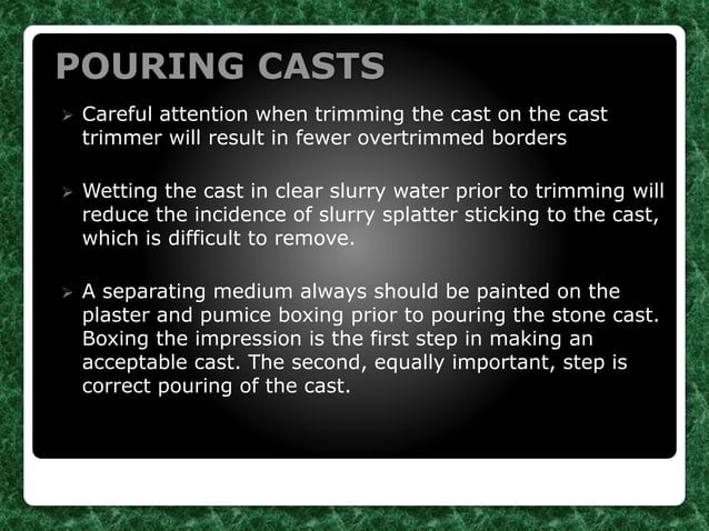 Final impression boxing and pouring | PPTX
