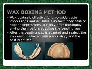 Final impression boxing and pouring | PPTX