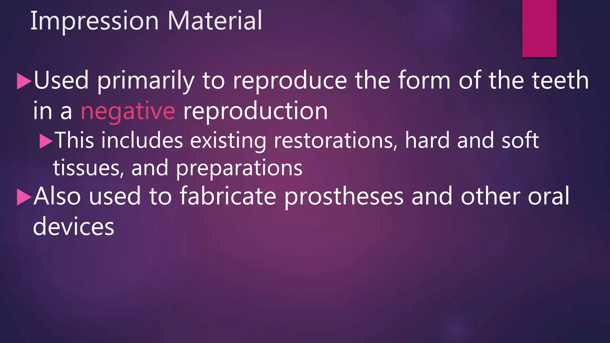 Final Impression Materials | PPTX | Oral care | Personal Care