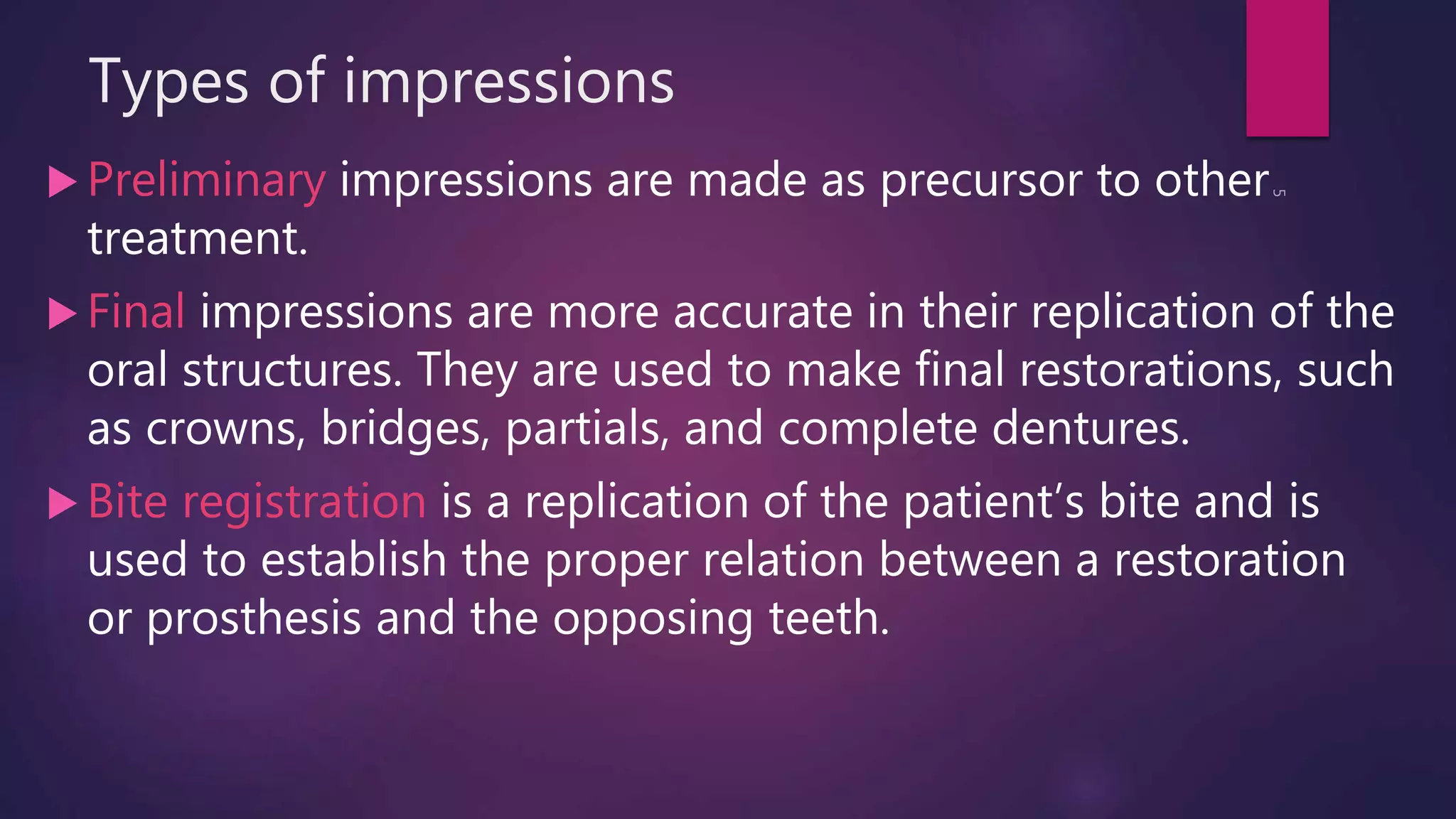 Final Impression Materials | PPTX | Oral care | Personal Care