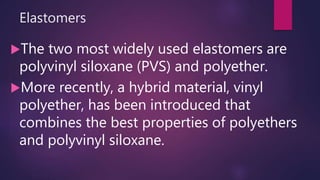 Final Impression Materials | PPTX | Oral care | Personal Care