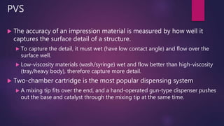 Final Impression Materials | PPTX