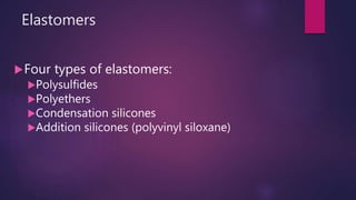 Final Impression Materials | PPTX | Oral care | Personal Care