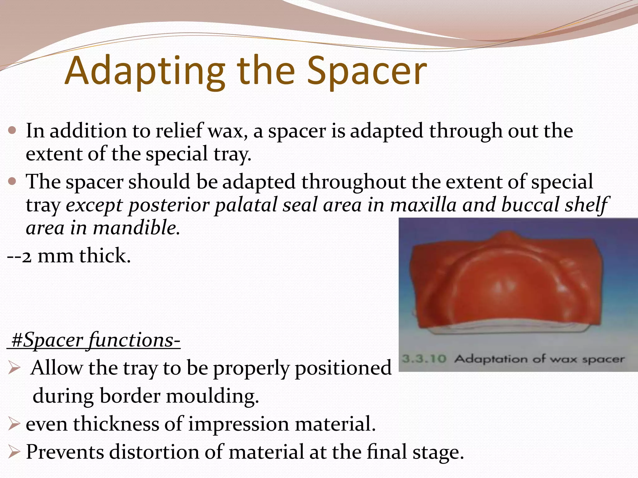 Secondary impression in complete denture CD | PPTX