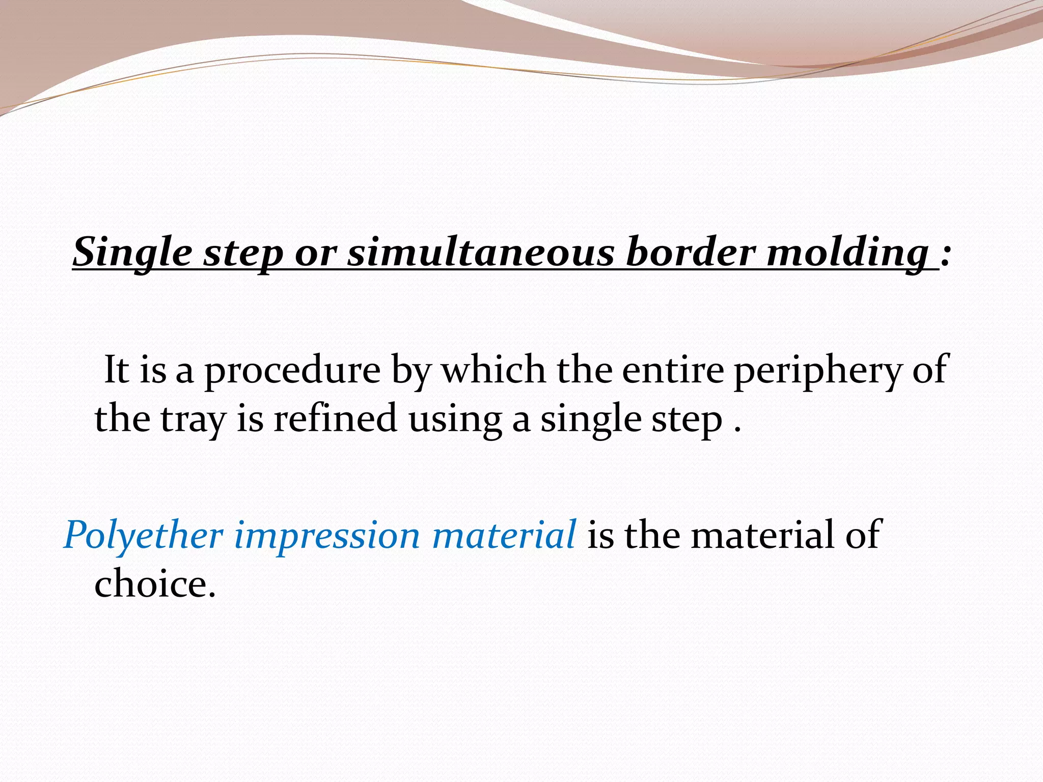 Secondary impression in complete denture CD | PPTX