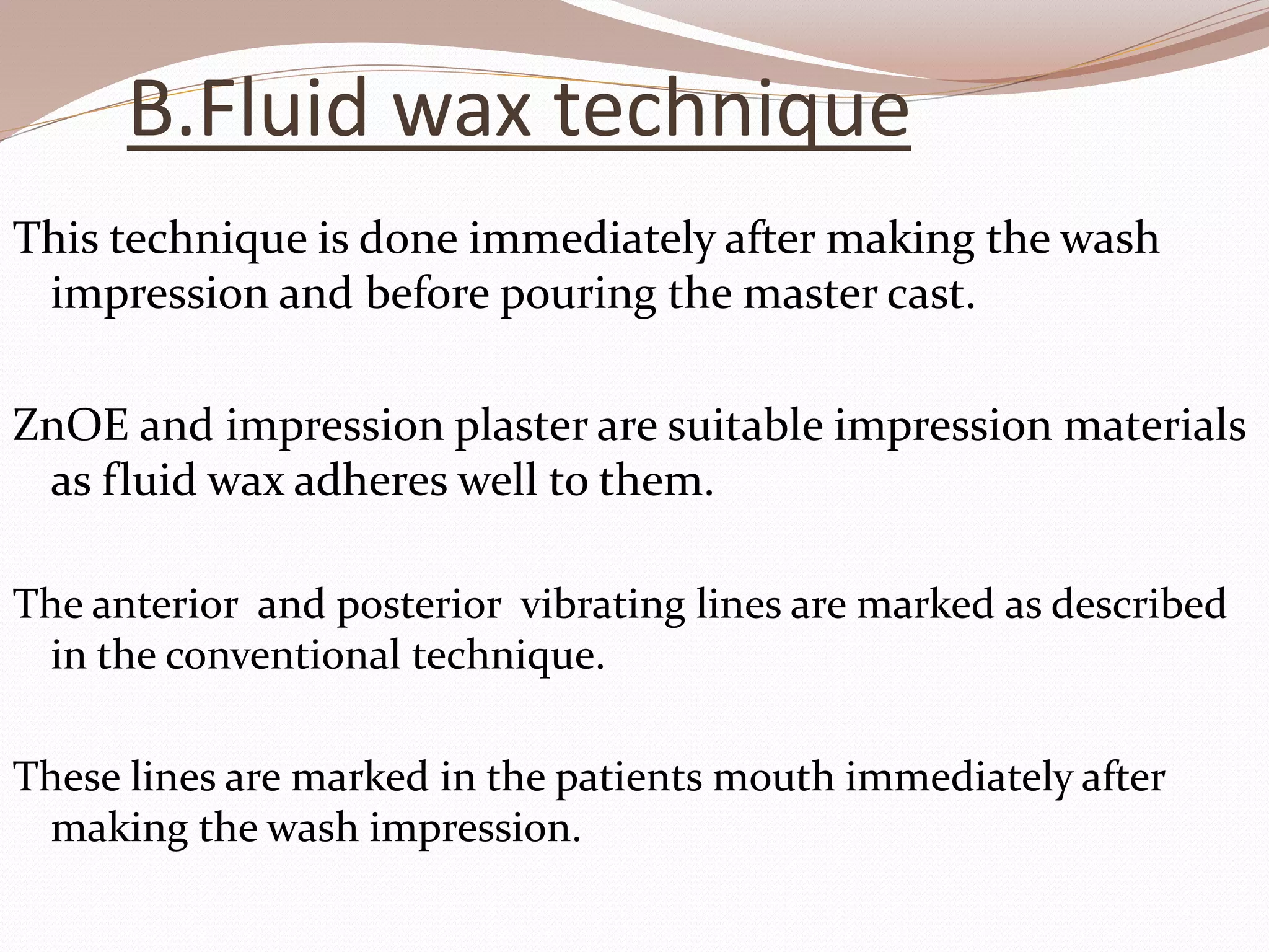 Secondary impression in complete denture CD | PPTX