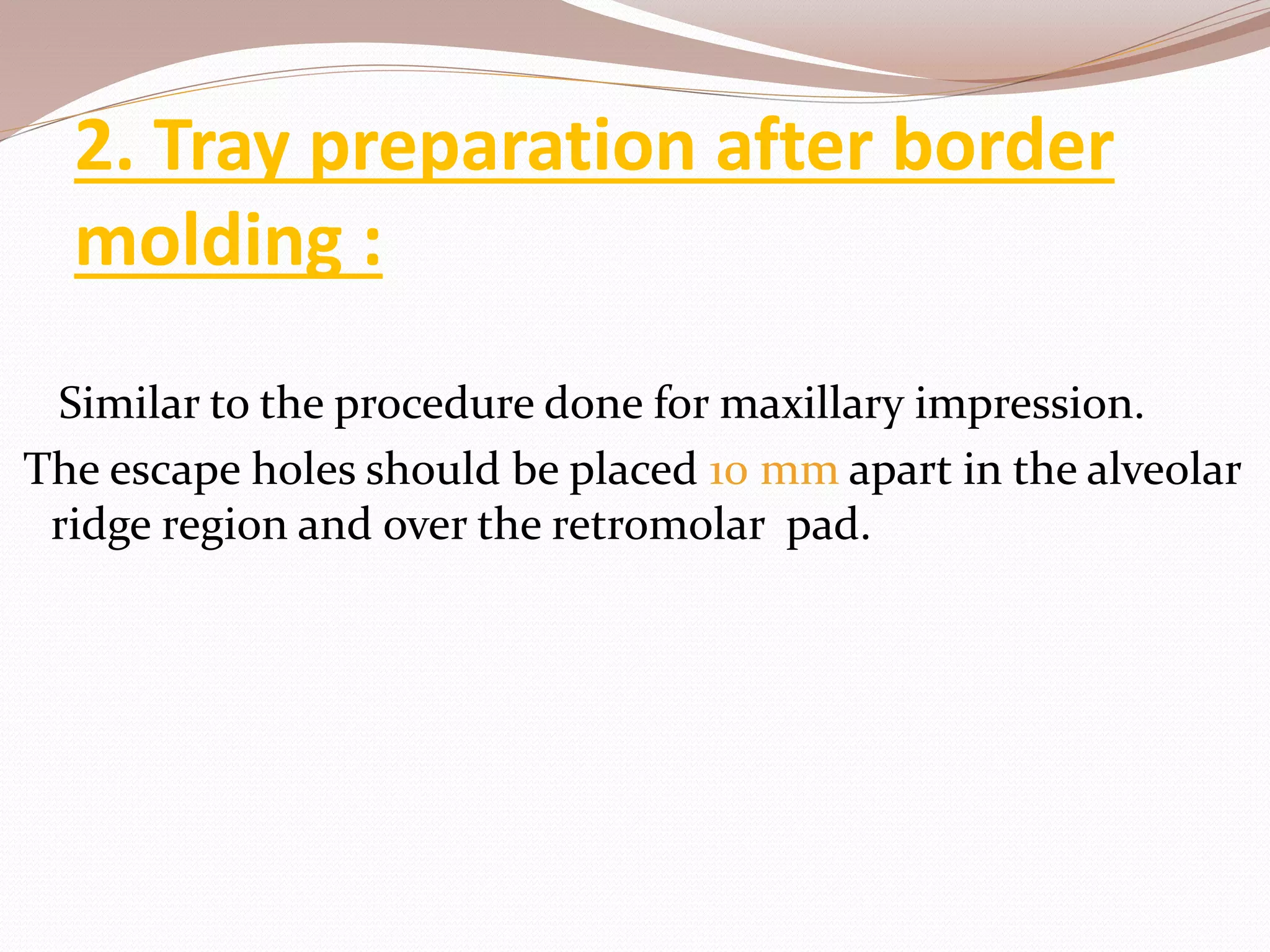 Secondary impression in complete denture CD | PPTX