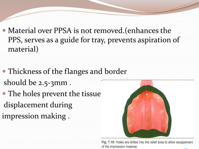 Secondary impression in complete denture CD | PPTX | Oral care ...