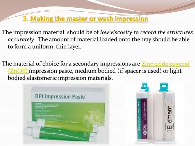 Secondary impression in complete denture CD | PPTX | Oral care ...