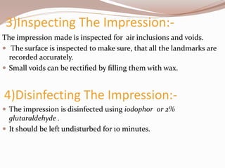 Secondary impression in complete denture CD | PPTX