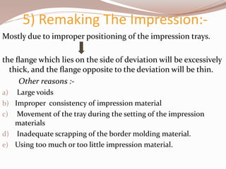 Secondary impression in complete denture CD | PPTX